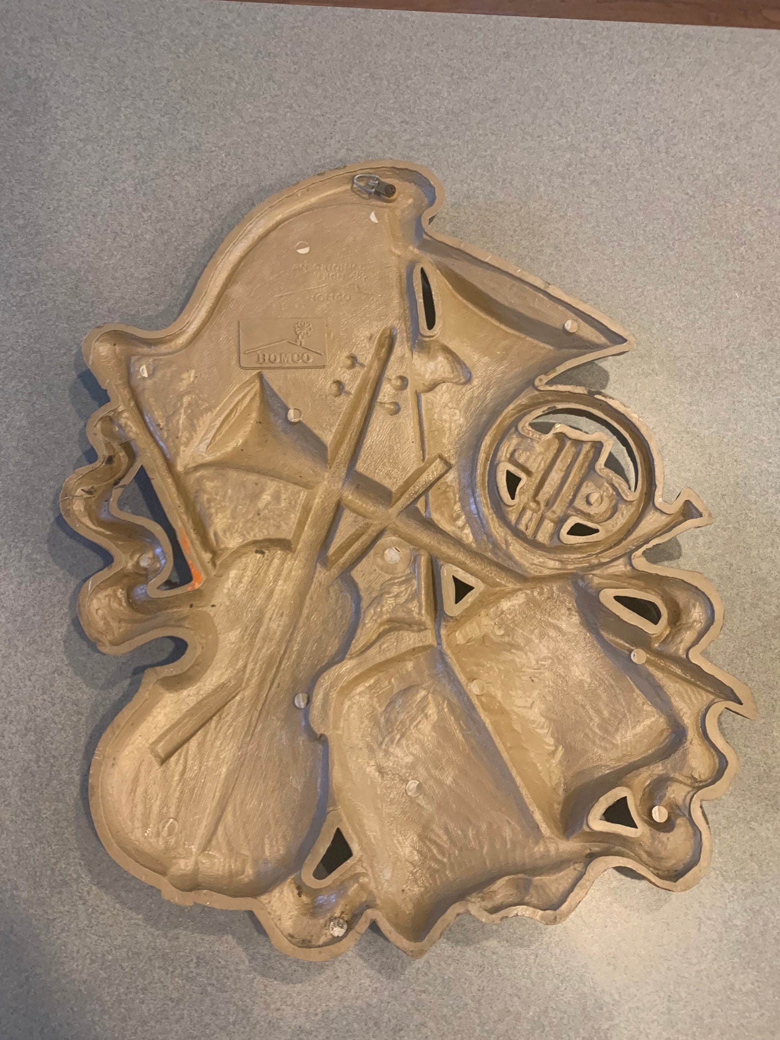 Homeco Musical Instrument Wall Decor Molded Plastic 1970s - Etsy