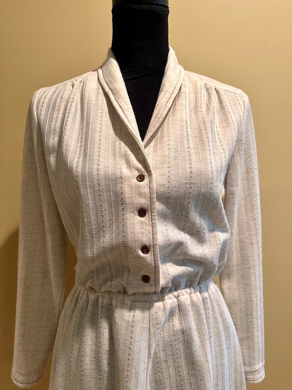 ivory polyester dress - Gem