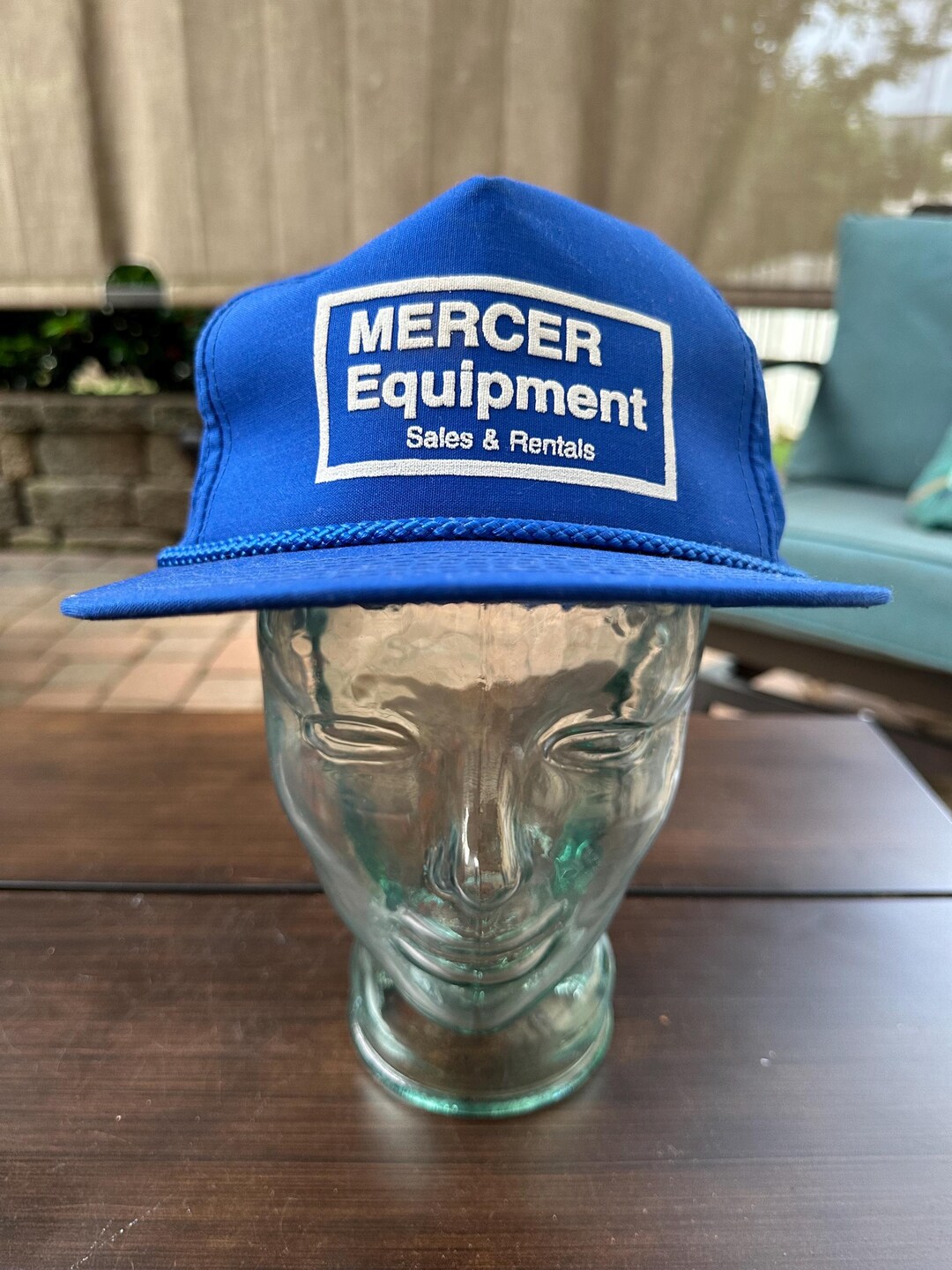 Vintage Mercer Equipment Fabric Rope Trucker/baseball Hat Cap ...