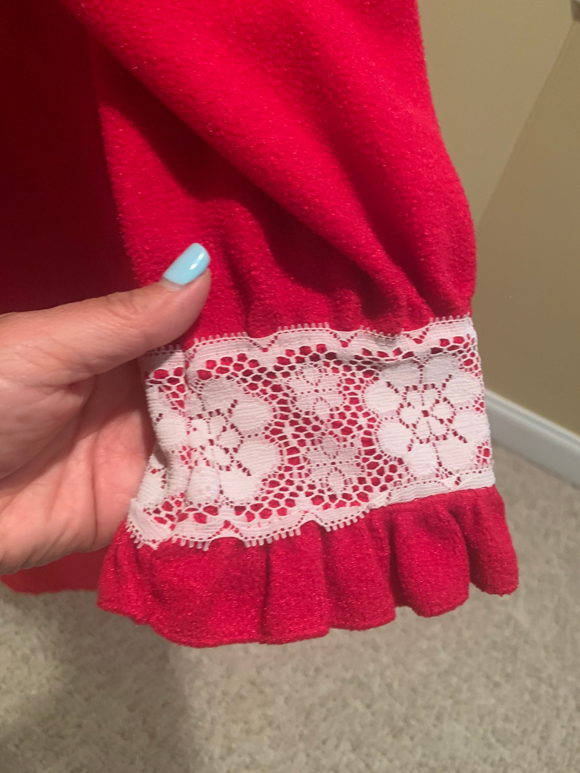 Vintage Red Velour Robe Long Sleeve Full Length Zip Front by - Etsy