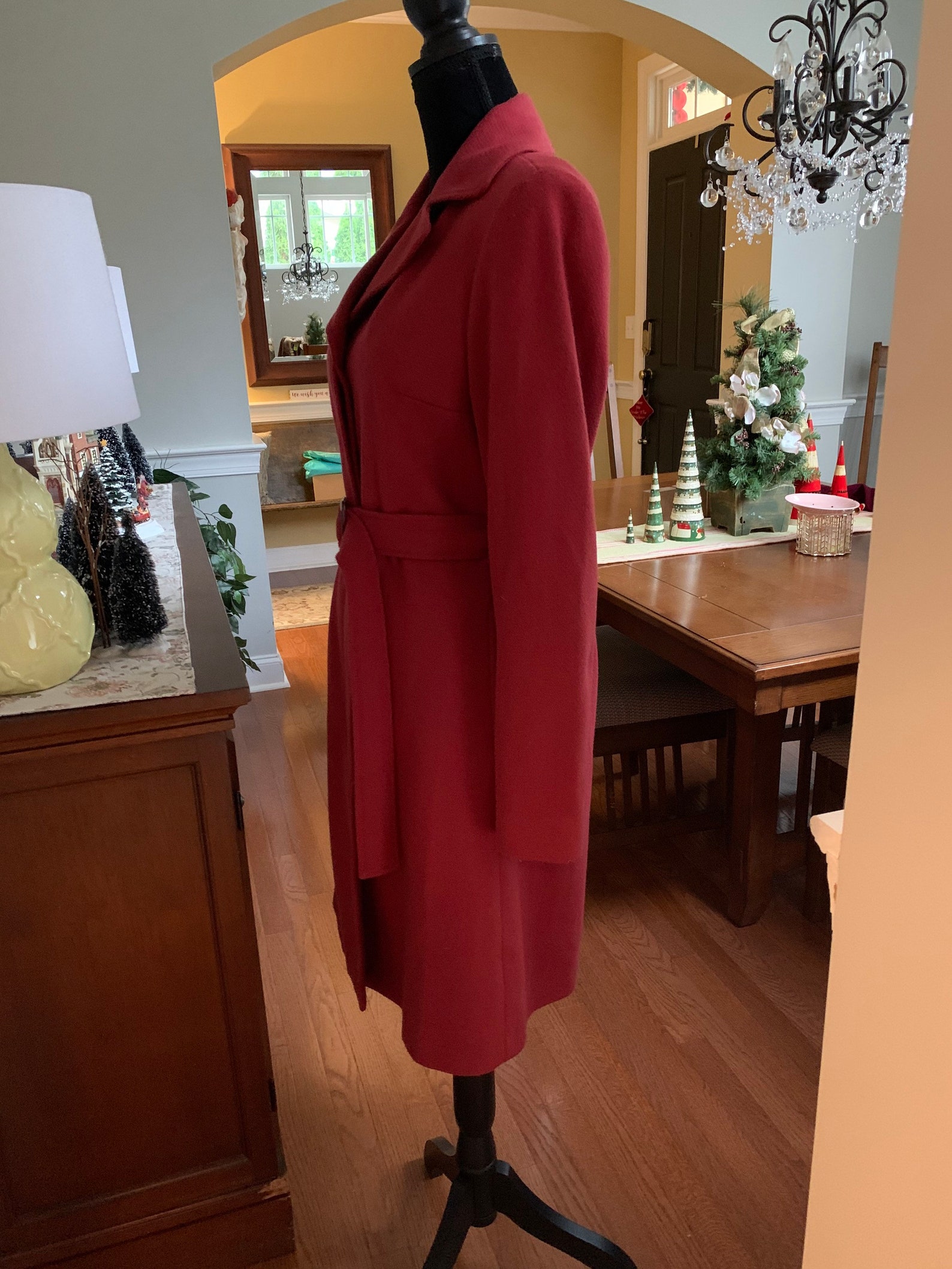 Wool coat rust color wool vintage by United Colors of | Etsy