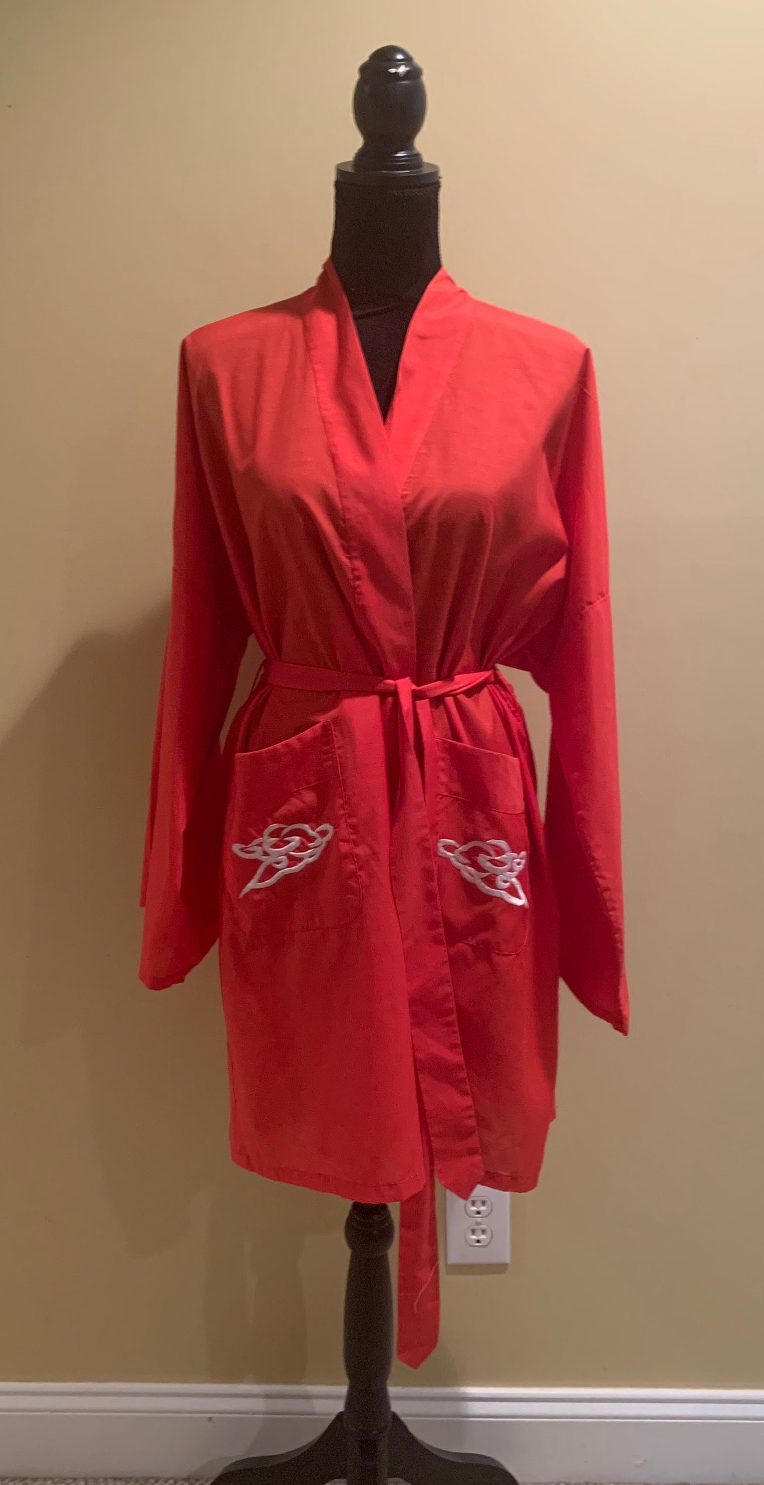Vintage Lightweight Wrap Style Robe Short Asian Oriental - Etsy