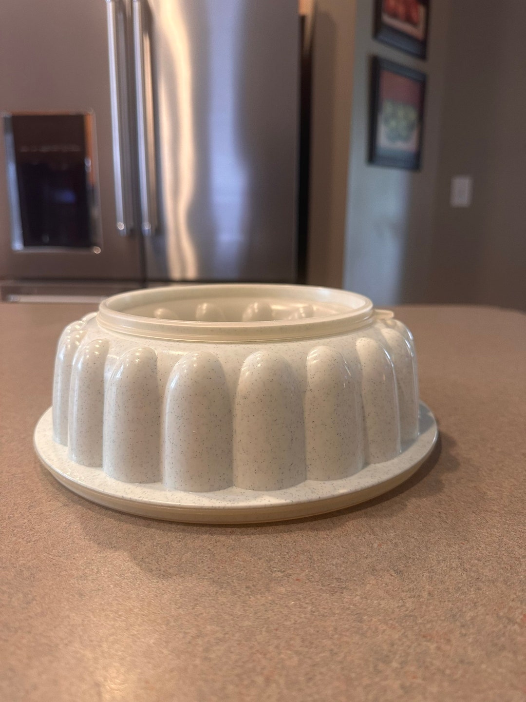Tupperware Jel N'serve Jello Mold Vintage Gray Speckle - Etsy
