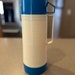 Aladdin Dura Clad Insulated 1 Quart Thermos White and Blue Vintage - Etsy