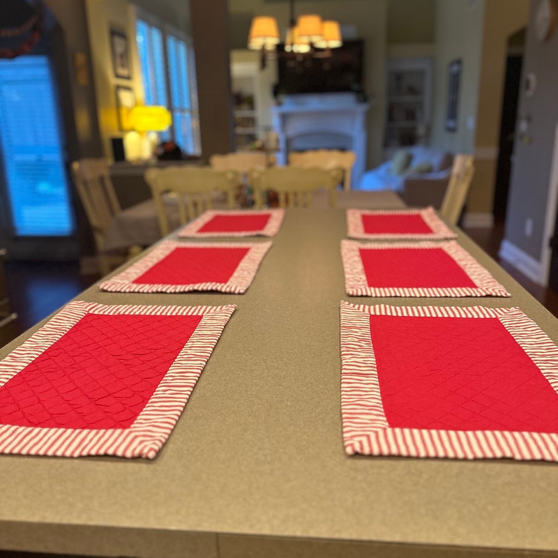 Red Placemat - Etsy