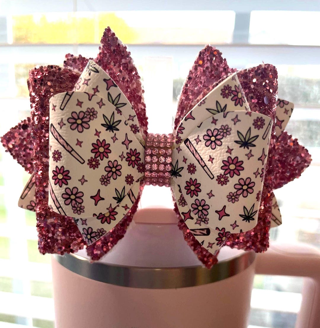 420 Sakura Bow - Bow Topper for Stanley’s - Etsy