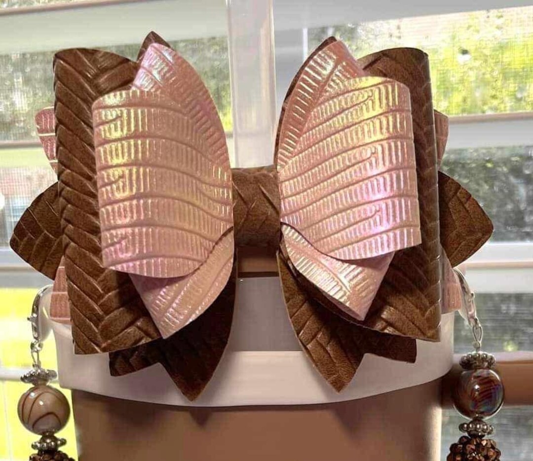 Almond Rose Bow - Bow Topper for Stanley’s - Etsy