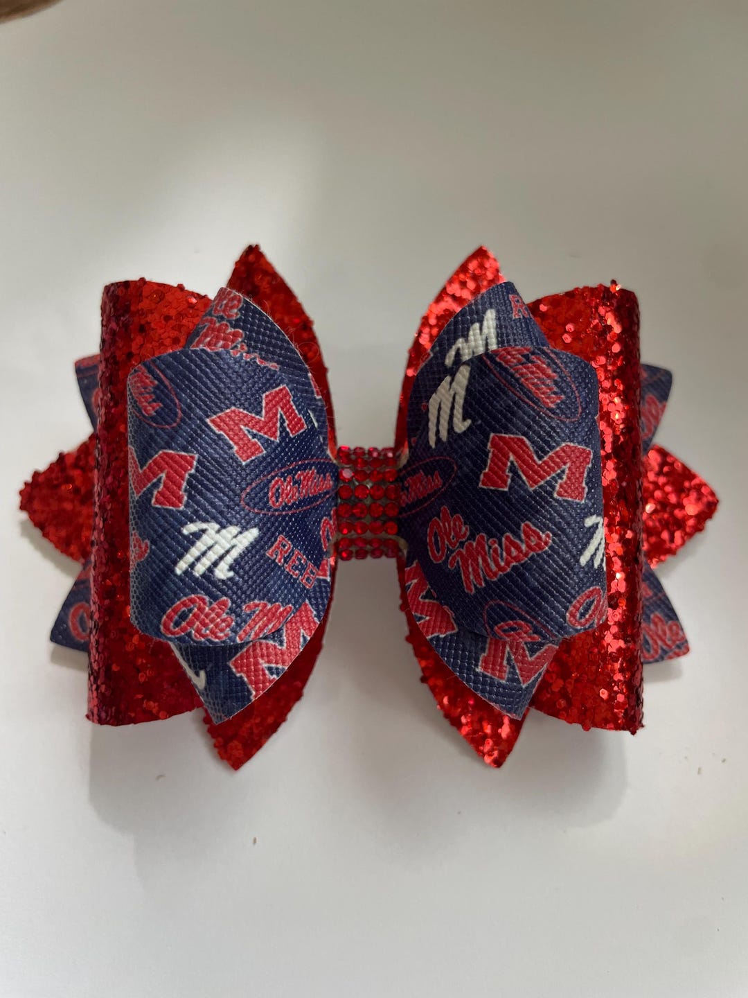 Ole Miss Bow - Bow Topper for Stanley’s - Etsy