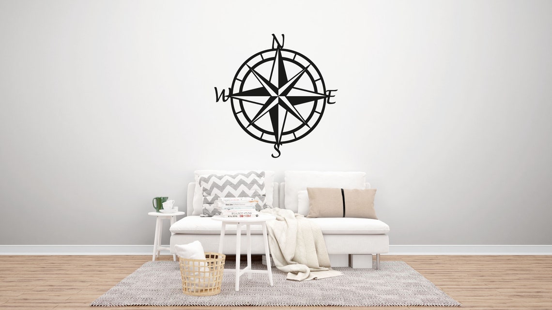 Nautical Compass Wall Art Laser Cut Vector Files. DXF SVG - Etsy