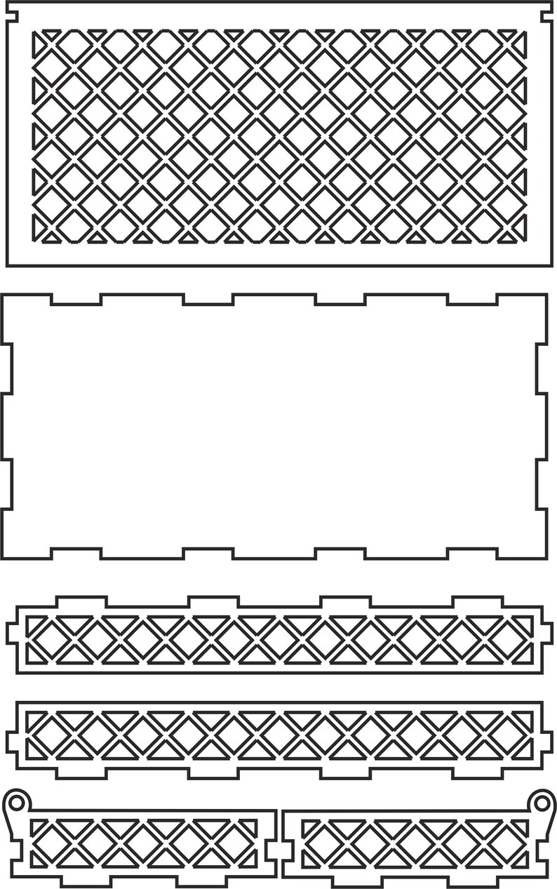 Petty Cash Box Plans A Wooden Box for Money Box Laser Cnc Cutting DXF ...
