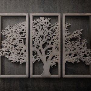 Tree of Life Wall Art Laser Cut Vector Files. DXF, SVG, CDR, Ai, Pdf ...