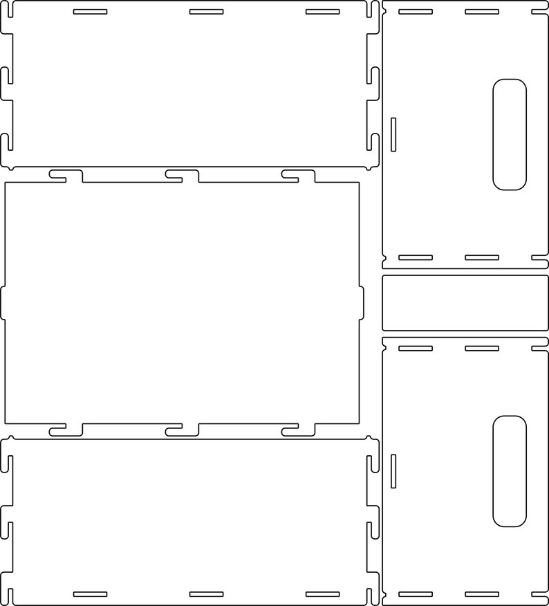 Storage Box. Cnc Vector Model Files. DXF SVG CDR Pdf Vector | Etsy