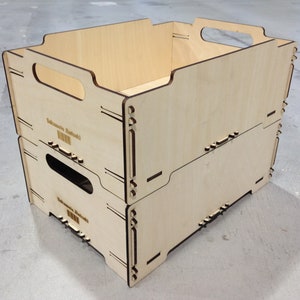 Stackable Storage Box. Cnc Vector Model Files. DXF, SVG, CDR, Pdf ...