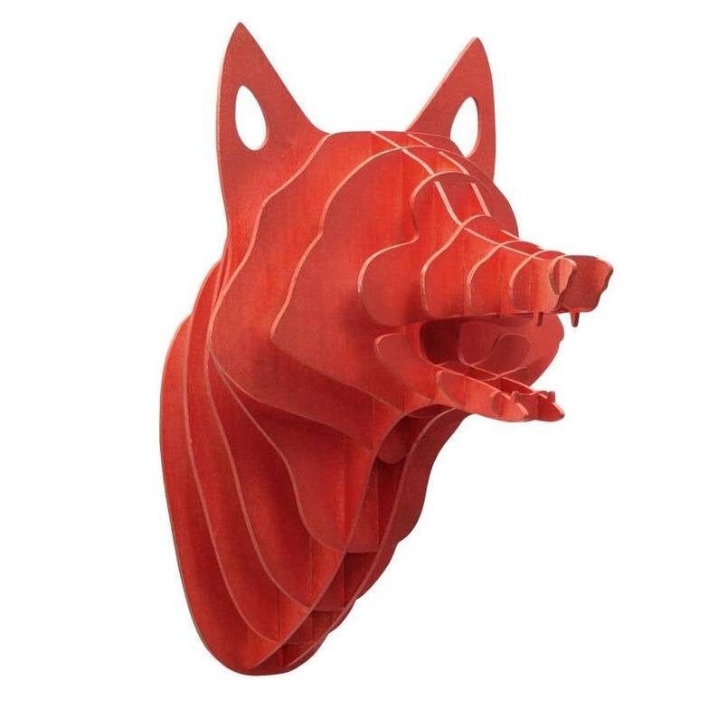Fox Head 3D. Laser Cut Vector Files. DXF, SVG, CDR, Ai, Pdf, Vector ...