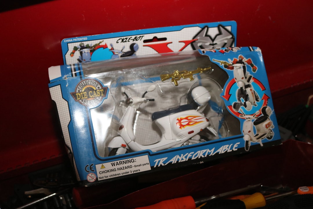 Vespa Moped Transform Robot Racecar Transformer Toy Vintage 1990 - Etsy
