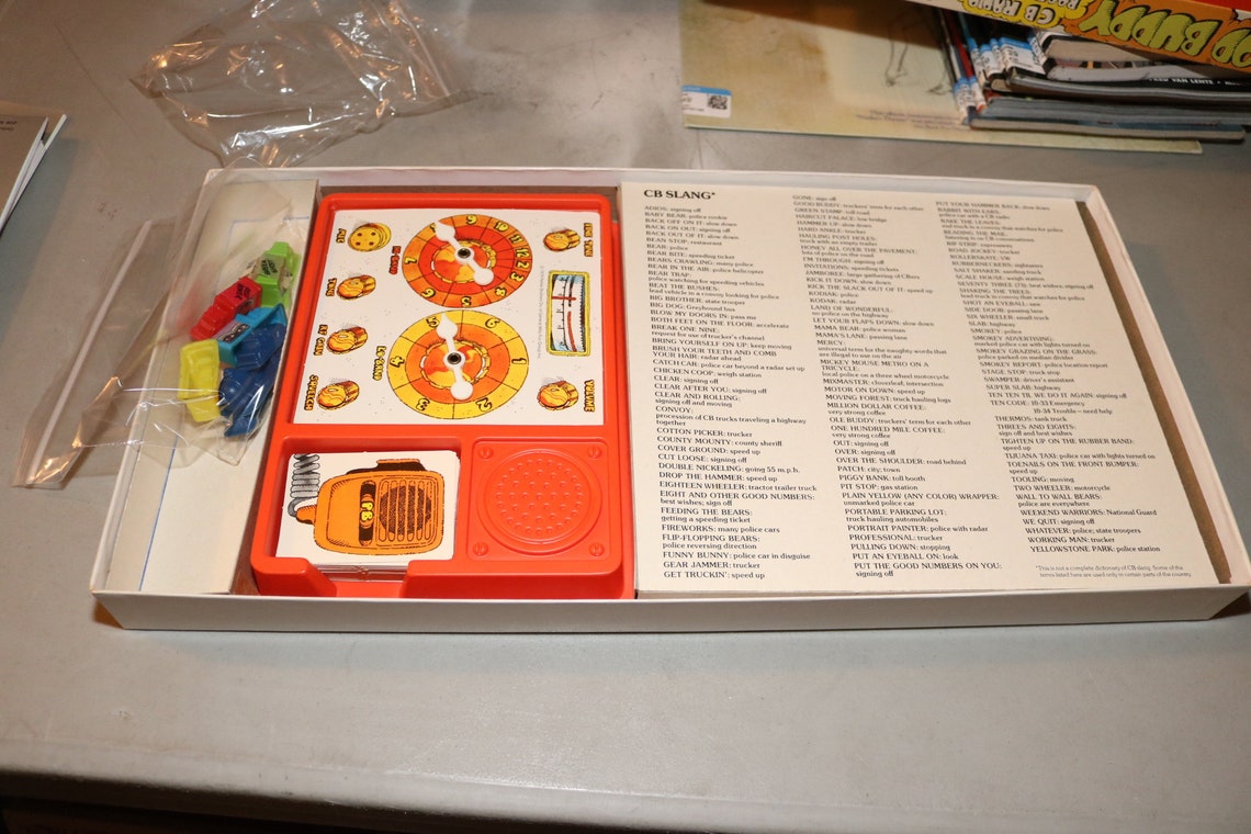 10-four Good Buddy Boardgame 1976 Vintage 1970s Trucker Rig CB Smokey ...