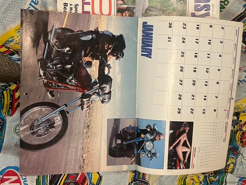 Easyrider 1983 Calendar Easy Riders Harley Davidson Vintage From Biker ...