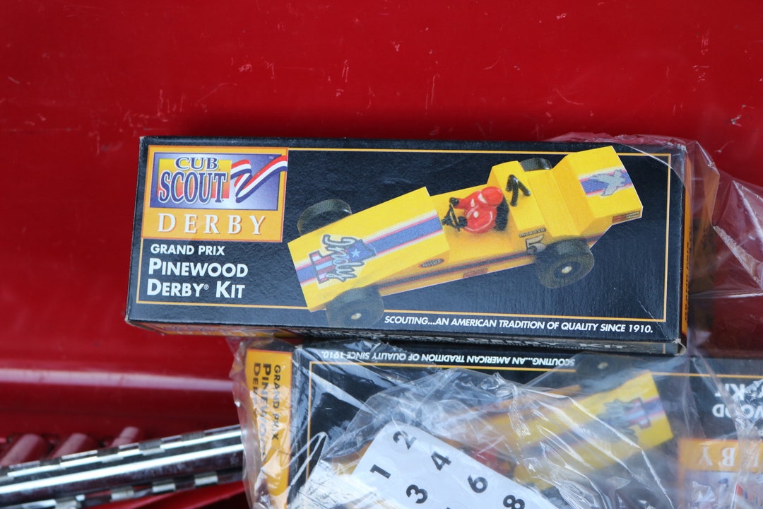 Cub Scout Scout Pinewood Derby Car Kit Vintage 1996 Mini Drag Racing ...