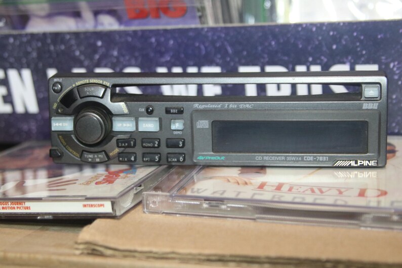 Alpine 7831 CD Player From 1999 Faceoff Vintage 1990s Car Audio Stereo ...