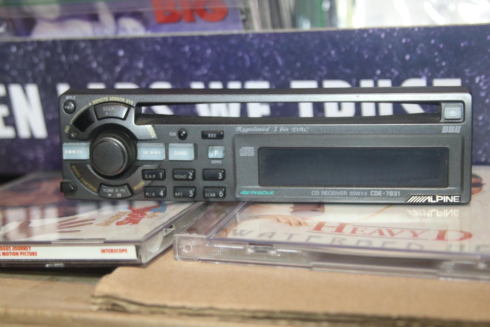 Alpine 7831 CD Player From 1999 Faceoff Vintage 1990s Car Audio Stereo ...