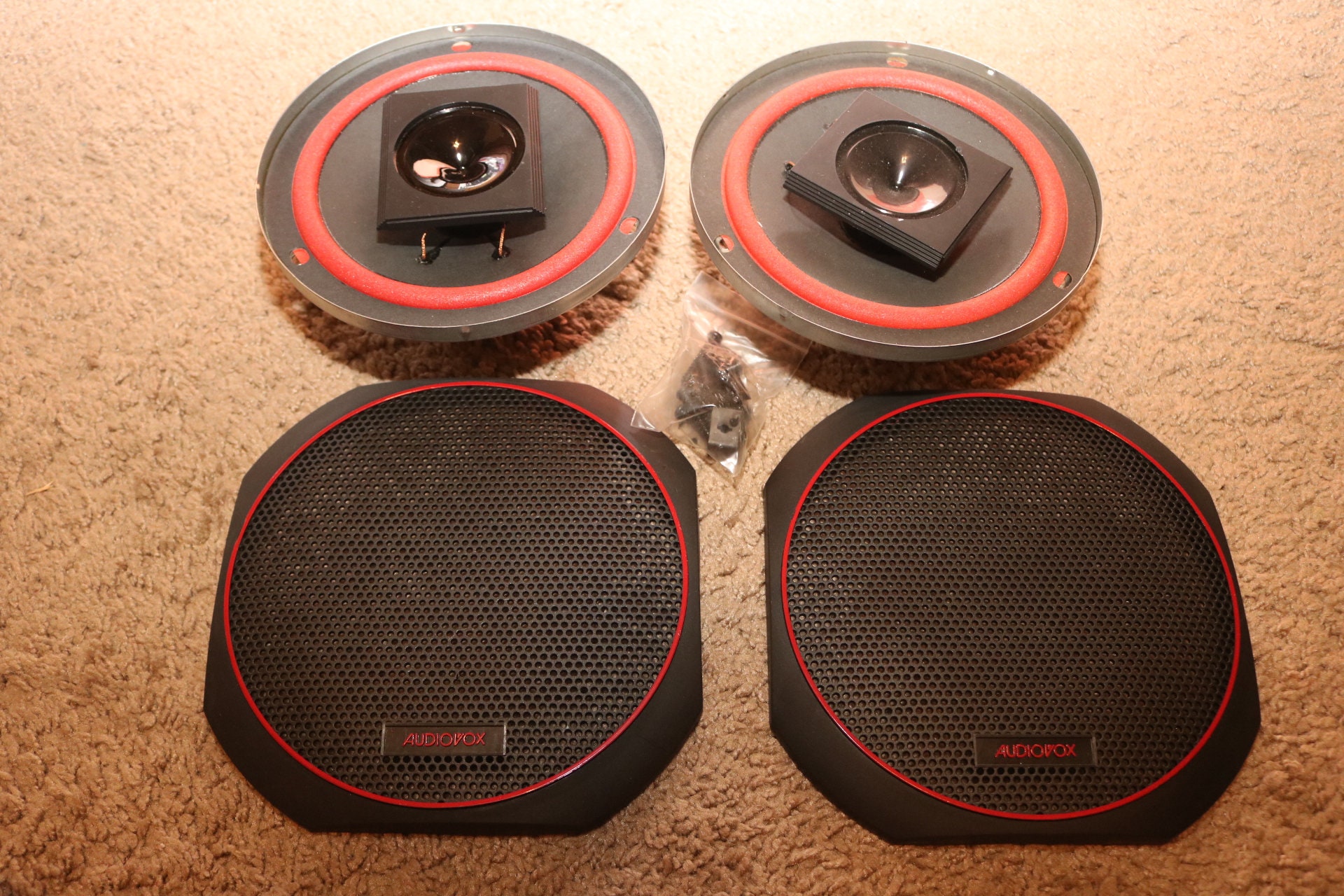 Audiovox CX15 5 1/4 Redline Speakers Vintage 1980s for Old School Dual ...