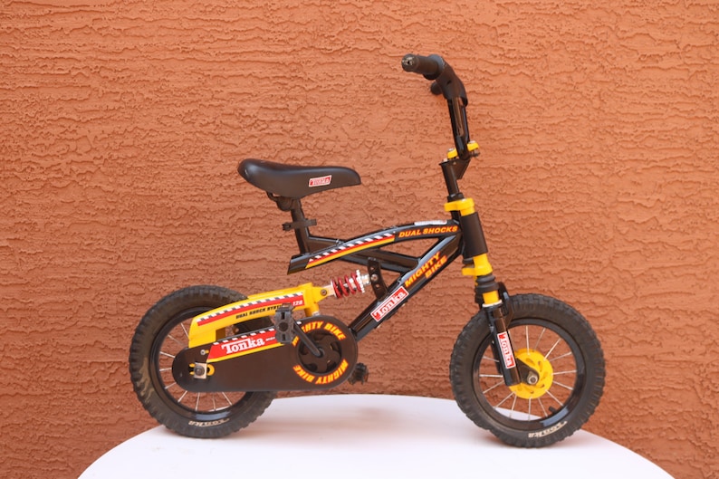 TONKA Mighty Bike 120 Dual Shock Mountain Mini BMX Bicycle Tonka Suspension Yellow - Etsy