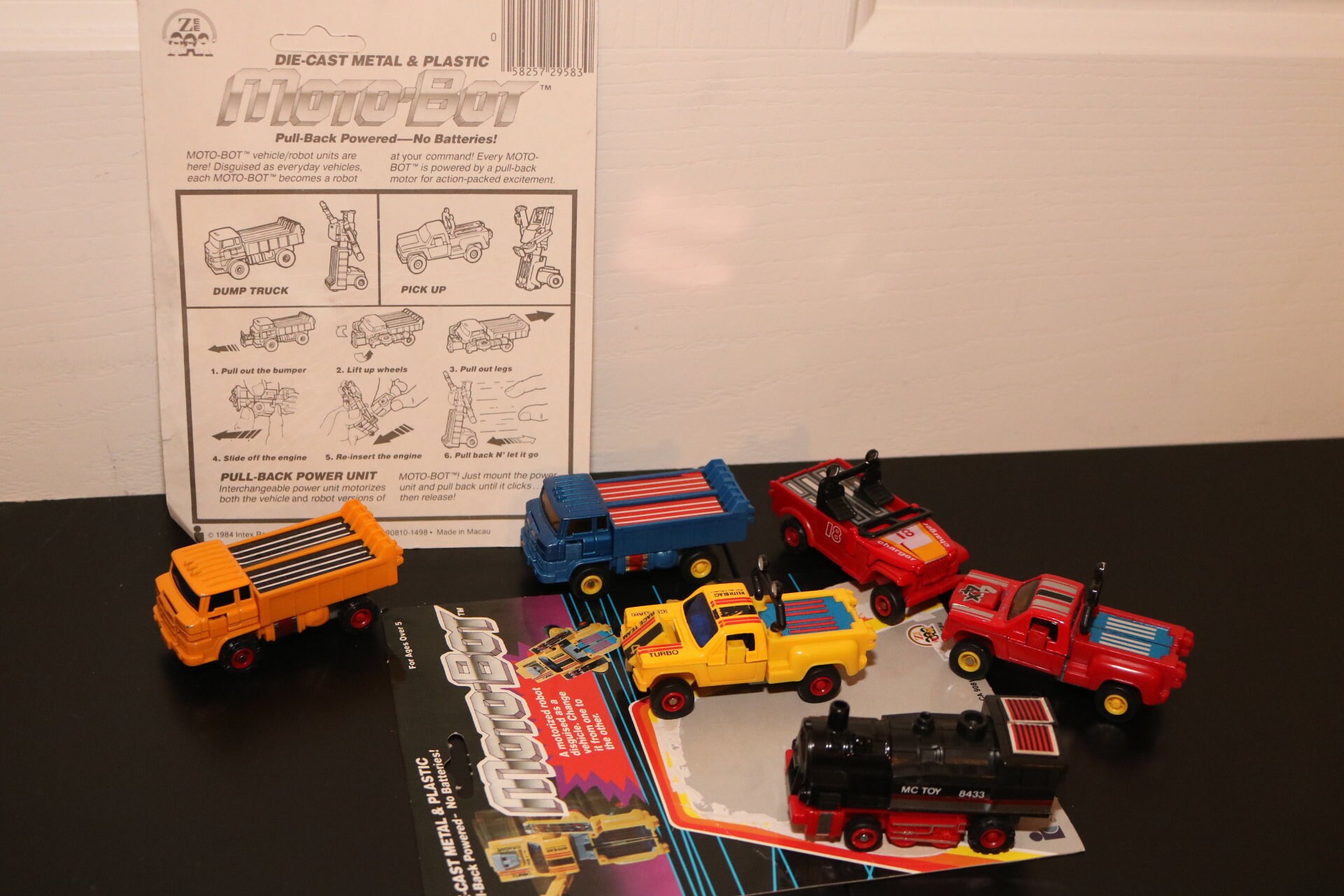 MOTO BOT 1984 Action Figure Toy Collection Lot Offroad Truck Train Jeep ...