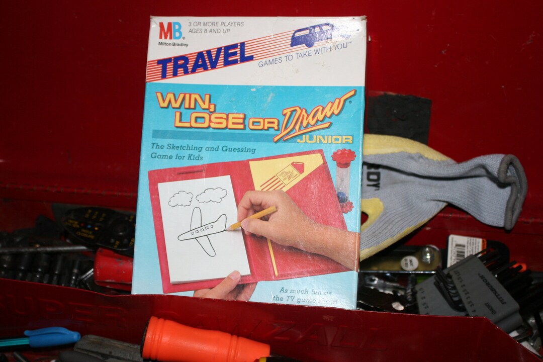 Win Lose or Draw Junior Sketching & Guessing Game for Kids 1988 VINTAGE ...