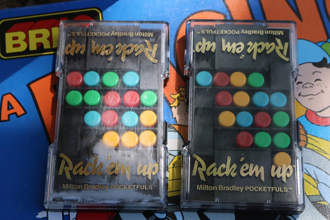 Rack 'em up Games for Kids Travelling Milton Bradley 1987 by Vintage ...