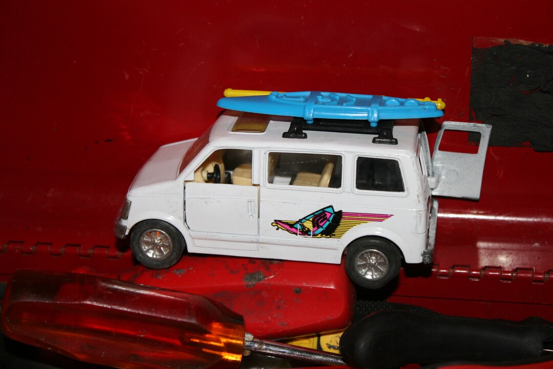 Euro Van With a Kayak From the 1980s-1990s Diecast Toy Vanlife Custom ...