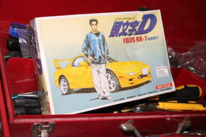 Initial D RX-7 (1998) Model Kit Mazda FD3S Turbo Charged Rotary Engine ...