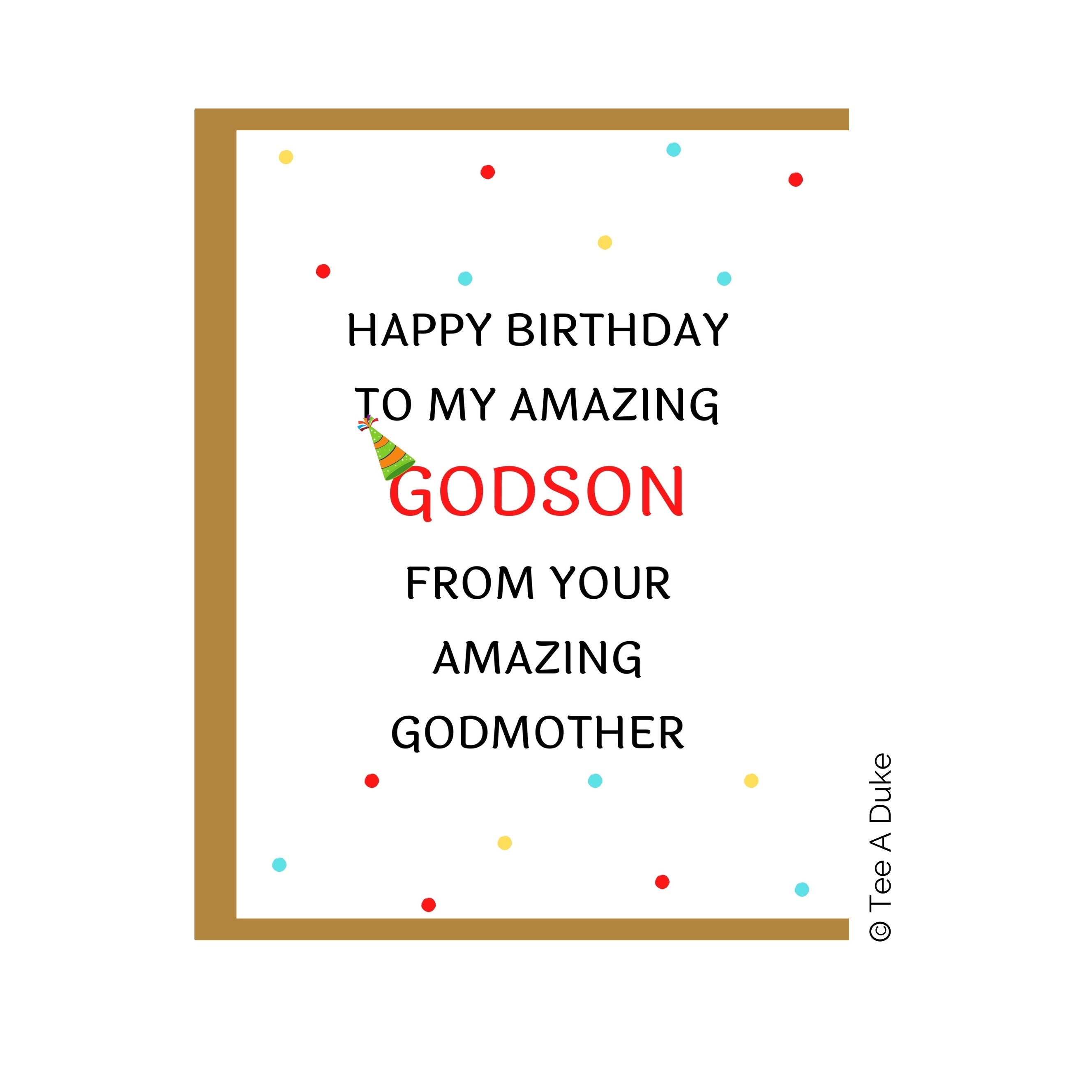 Birthday Card for Godson Amazing Godson Birthday Card Funny - Etsy UK