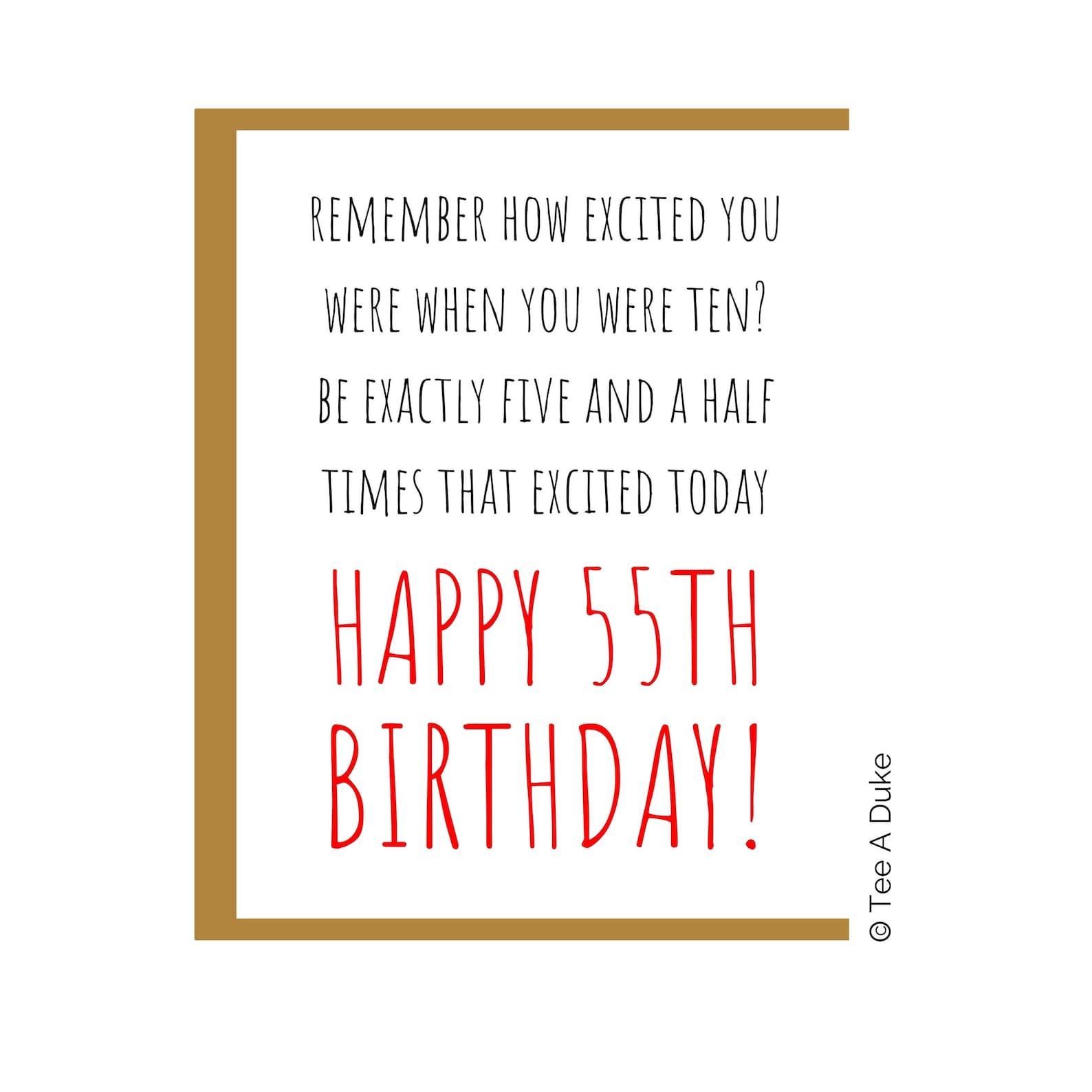 55th Birthday Card Funny 55th Birthday Card Card for Him for | Etsy ...
