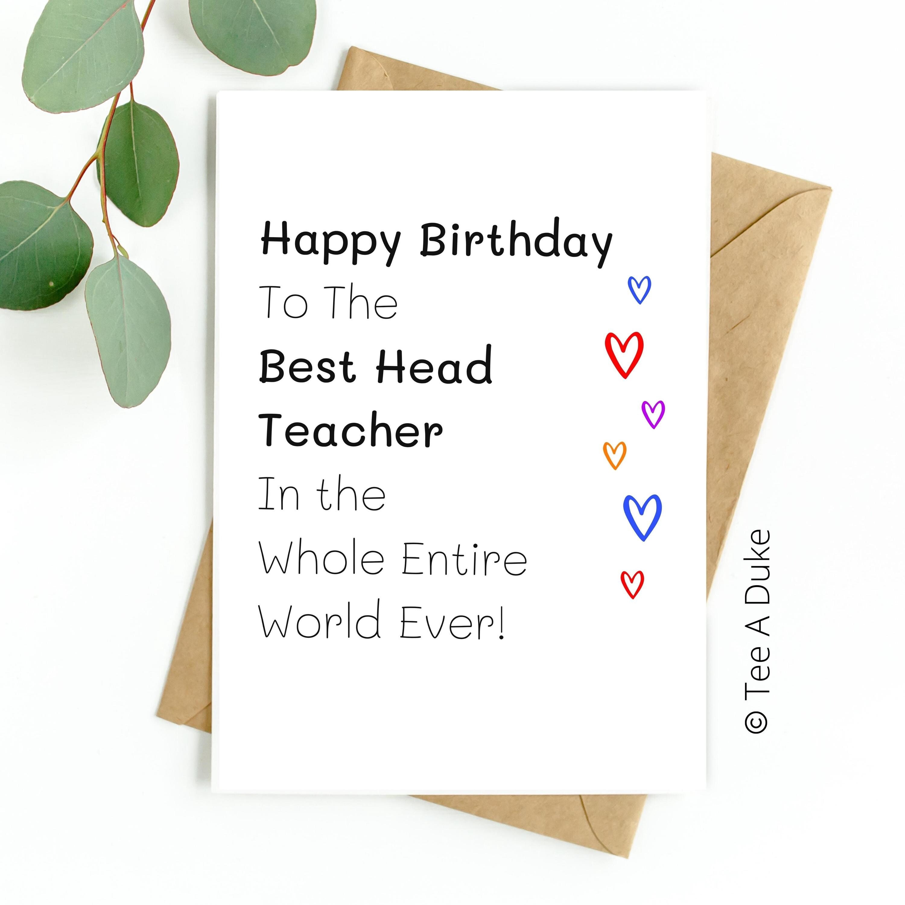 Birthday Card For Teacher Quotes