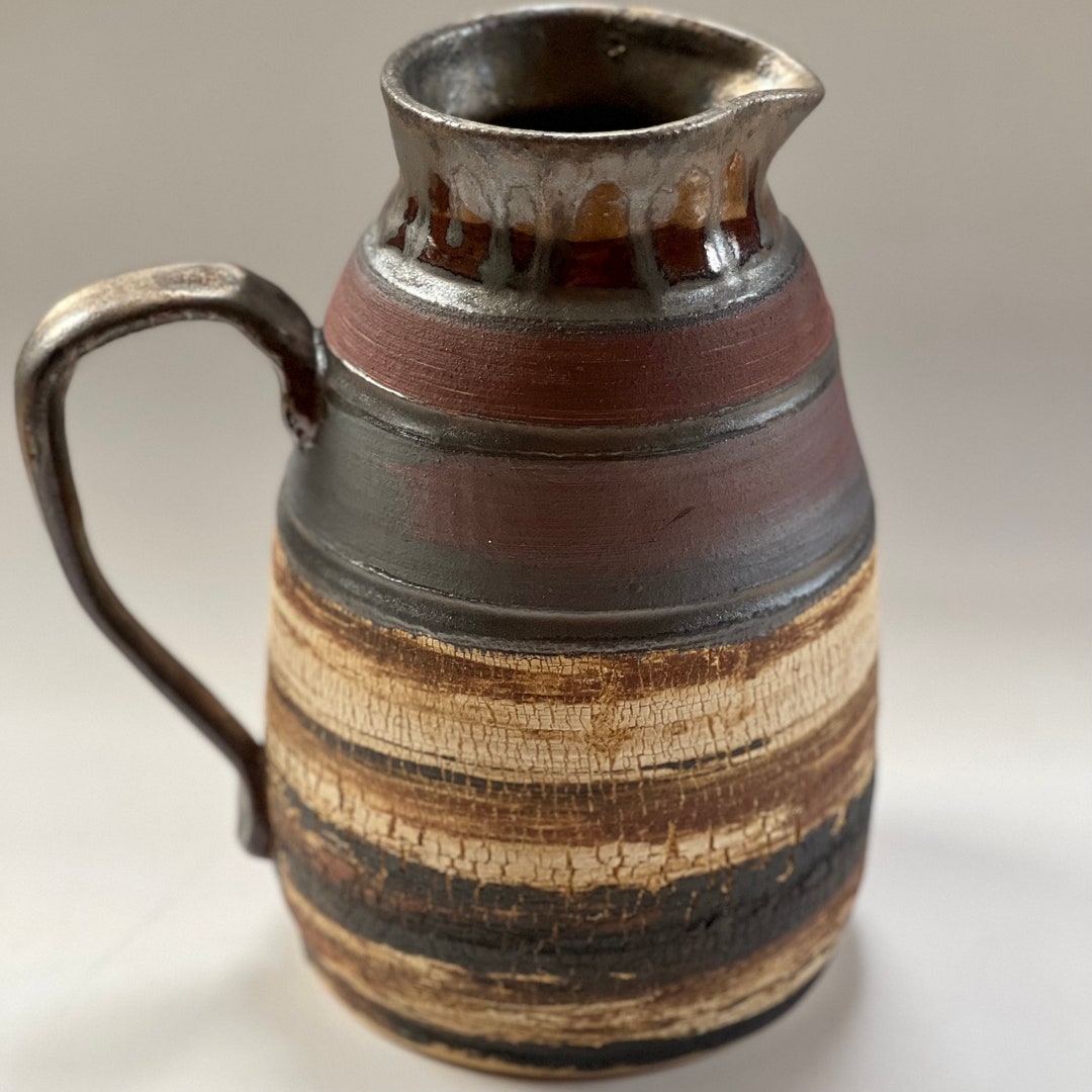 Ancient Waters Ceramic Pitcher, Centerpiece, Home Decor, Kitchen Island ...