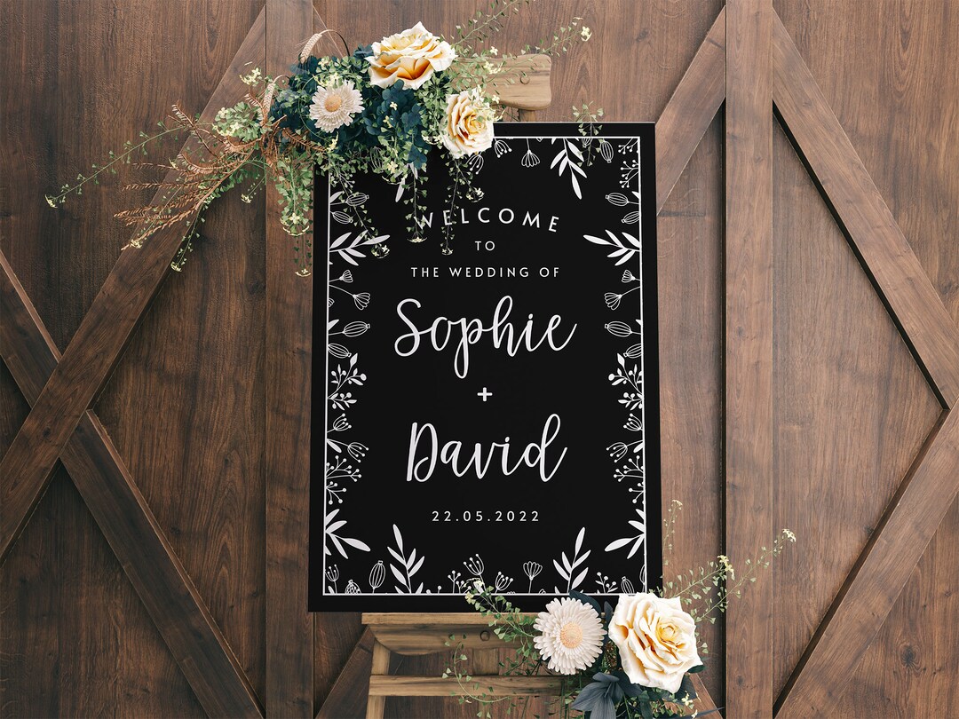 Welcome Wedding Sign, Wedding Welcome Sign, Welcome to Our Wedding ...