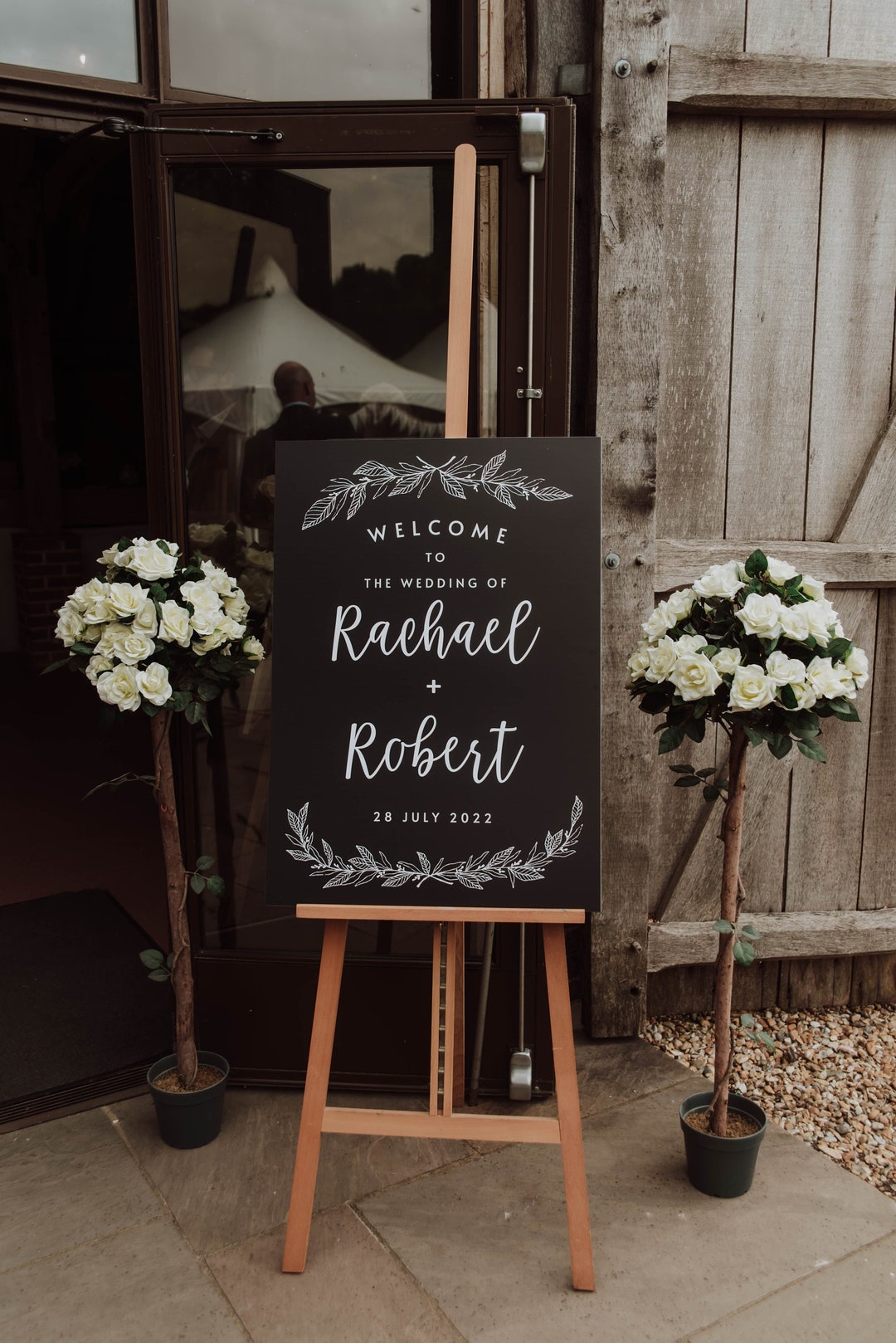 Welcome Wedding Sign, Wedding Welcome Sign, Black Wedding Sign, Wedding ...