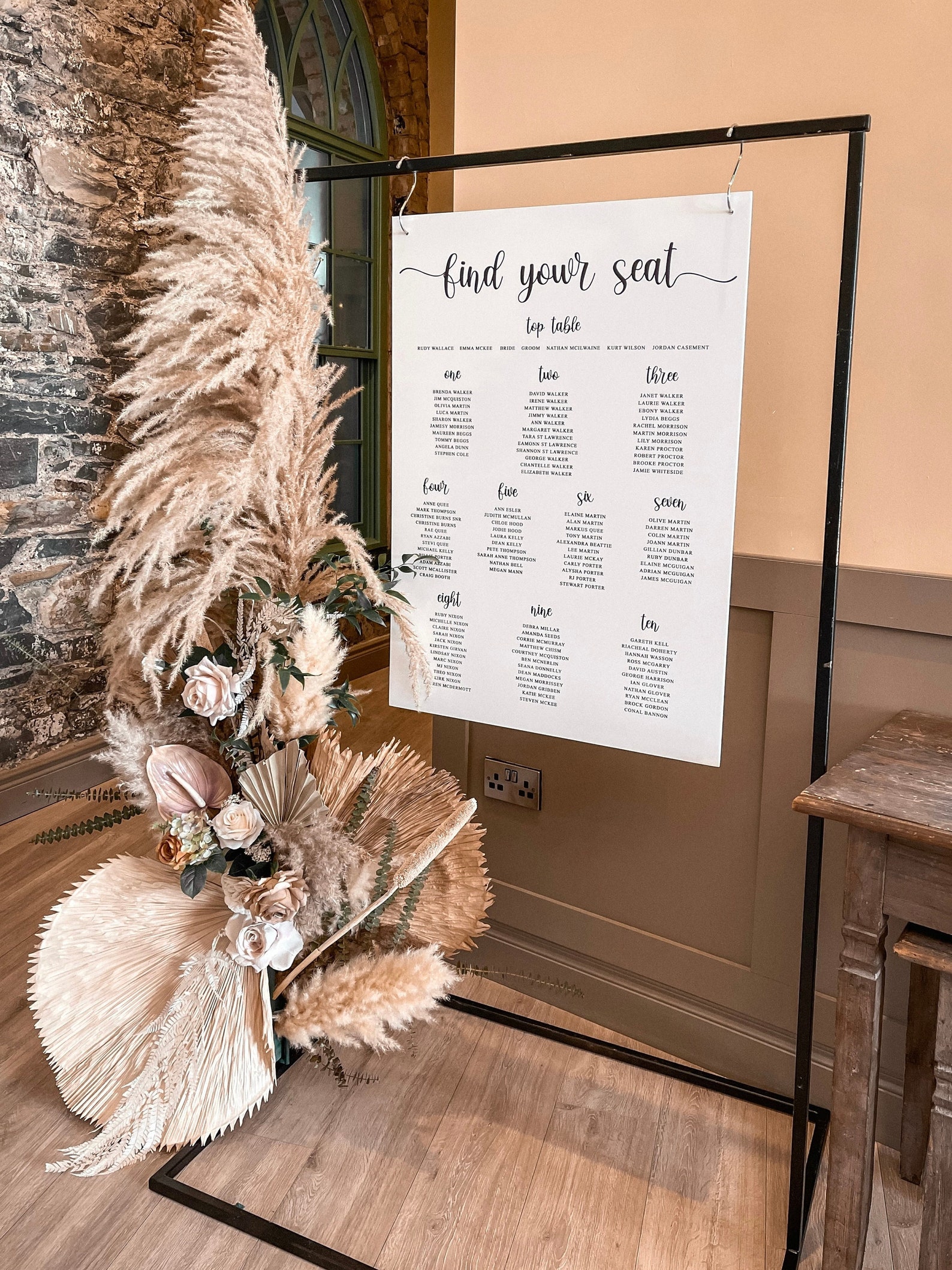 Wedding Seating Plan, Wedding Seating Chart, Seating Chart, Wedding ...