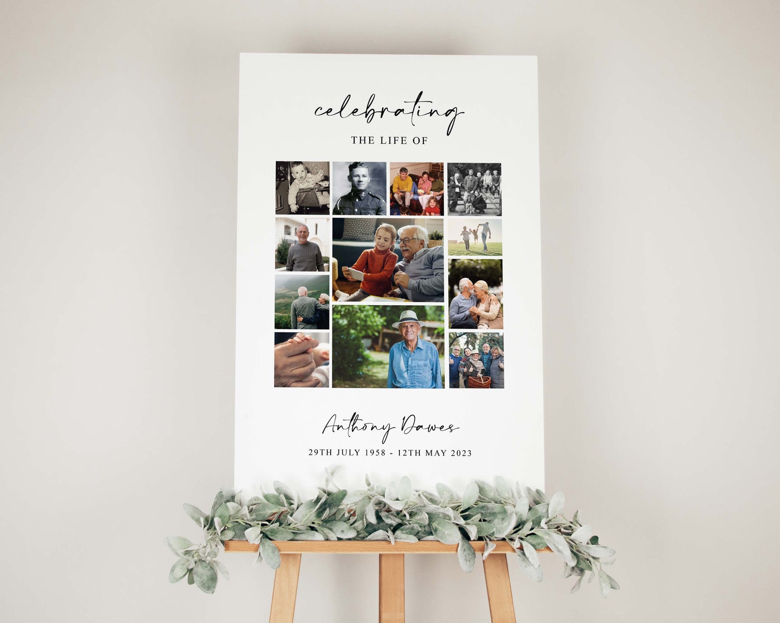 Celebration of Life Welcome Sign, Funeral Welcome Sign, in Loving ...