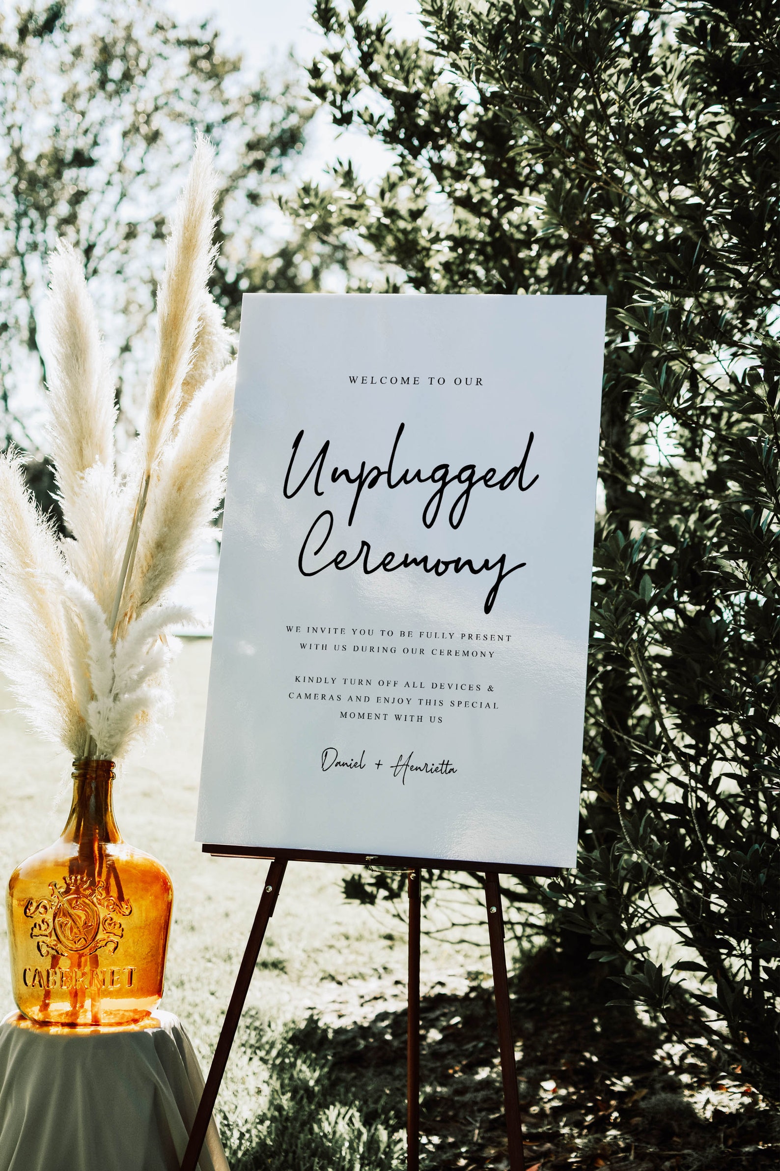 Unplugged Wedding Sign Unplugged Wedding Welcome to Our | Etsy