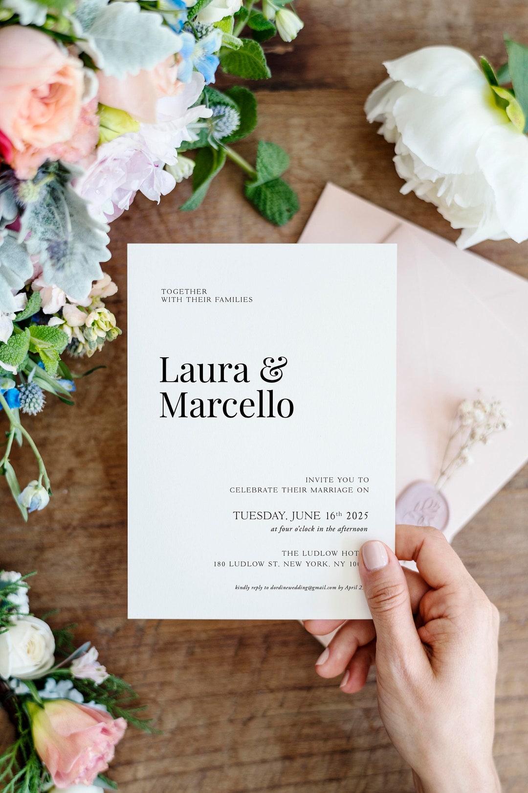 Modern Wedding Invites, Elegant Wedding Invites, Luxury Wedding Invites ...