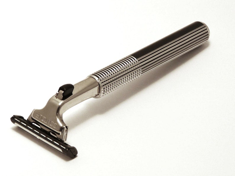 Gillette Contour Plus New Safety Metal Solid Blades Gel NOS Atra Razor ...