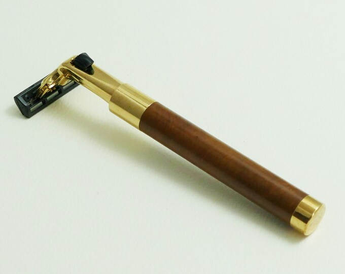 Gillette Contour Plus Gold Mahogany New Saftey Razor NOS Atra Plus ...