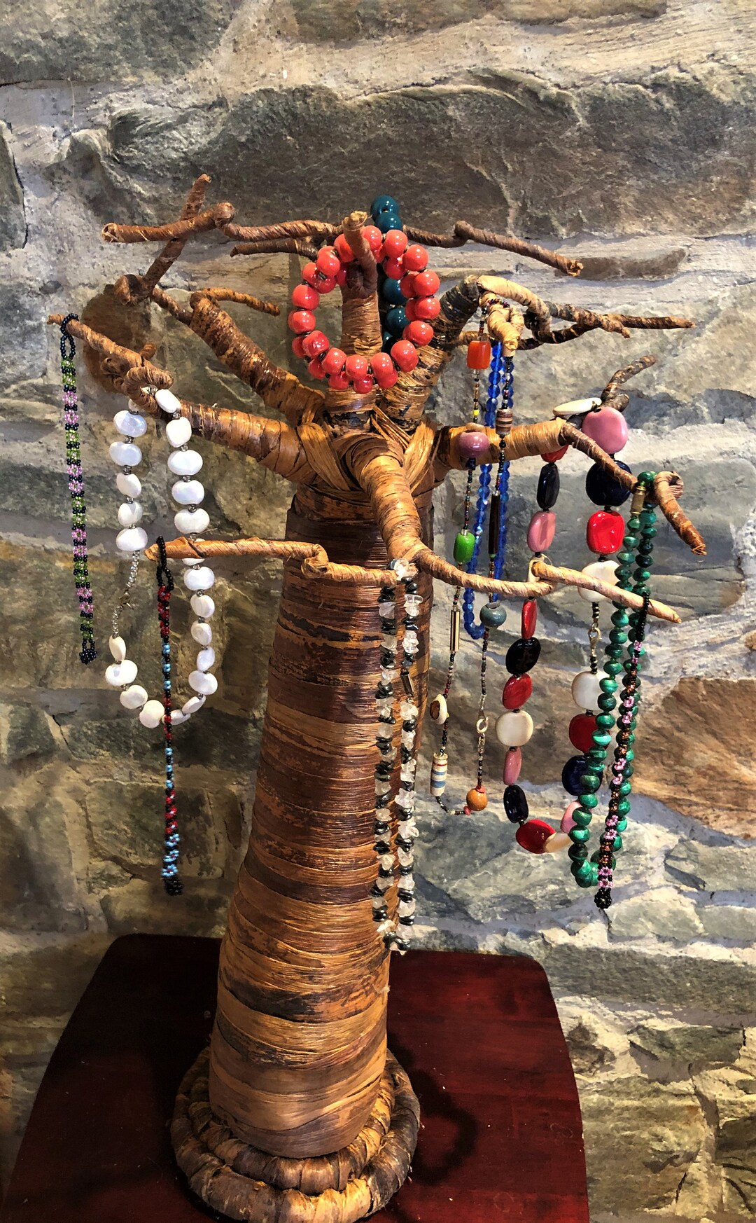 Super Jumbo Baobab Fairtrade Jewellery and Ring Tree (25 Inch) - Etsy UK