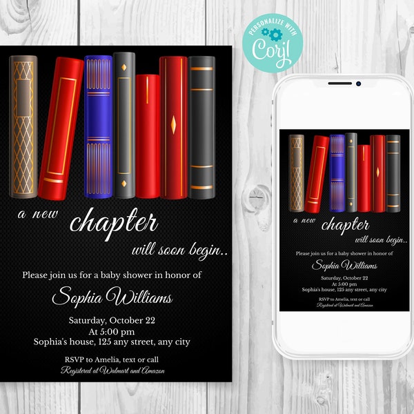 New Chapter Baby Shower Invite - Etsy