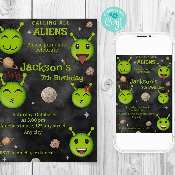 Alien Birthday Party - Etsy