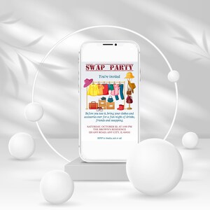 Editable Clothing Swap Party Invitation, Clothing Swap Party Social ...