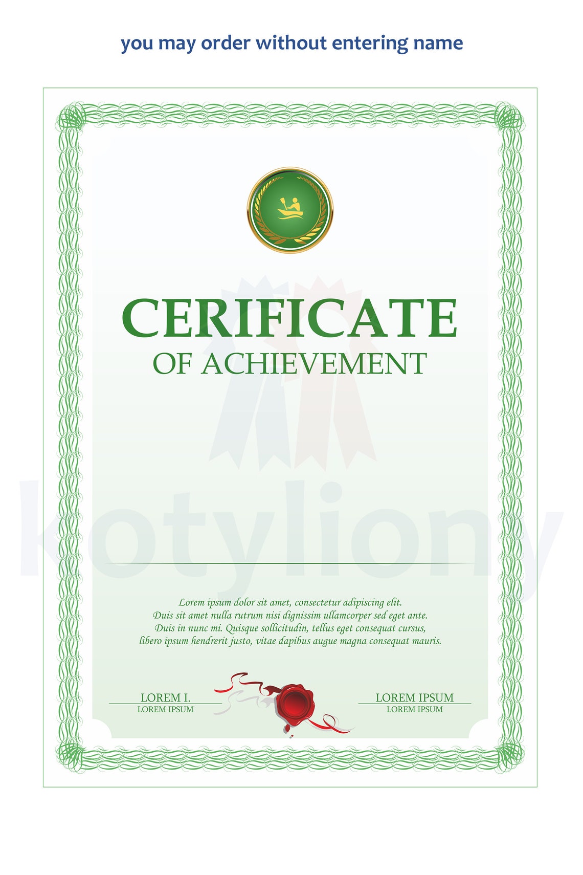 Personalized Certificate Diploma to Print Attestation - Etsy