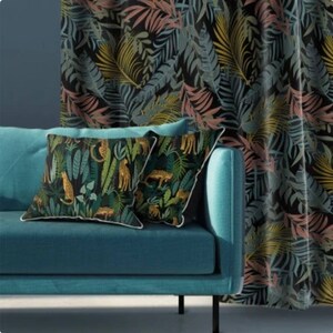 Upholstery Soft Velvet Leopard Jungle Patterns, Suitable for Curtain ...