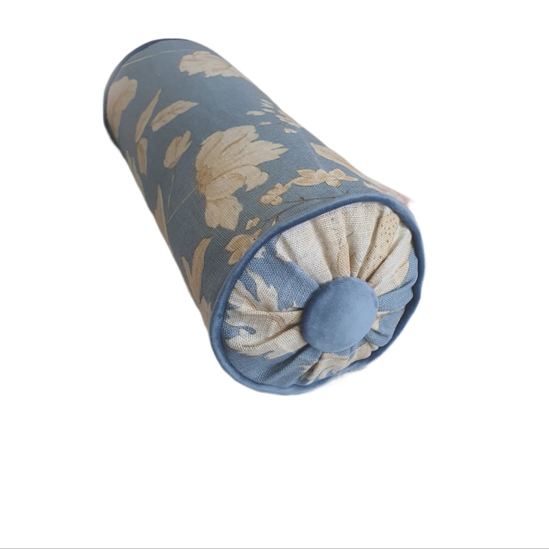 Blue Bolster Pillow - Etsy